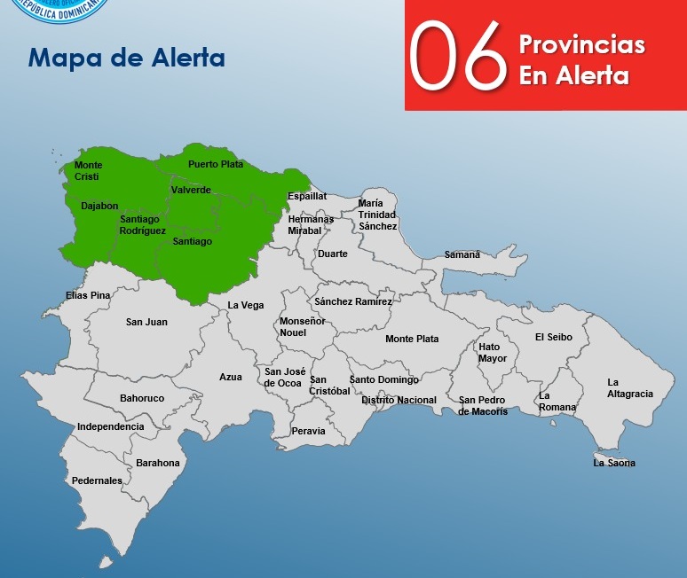 Declaran seis provincias en alerta verde por posibles inundaciones ...